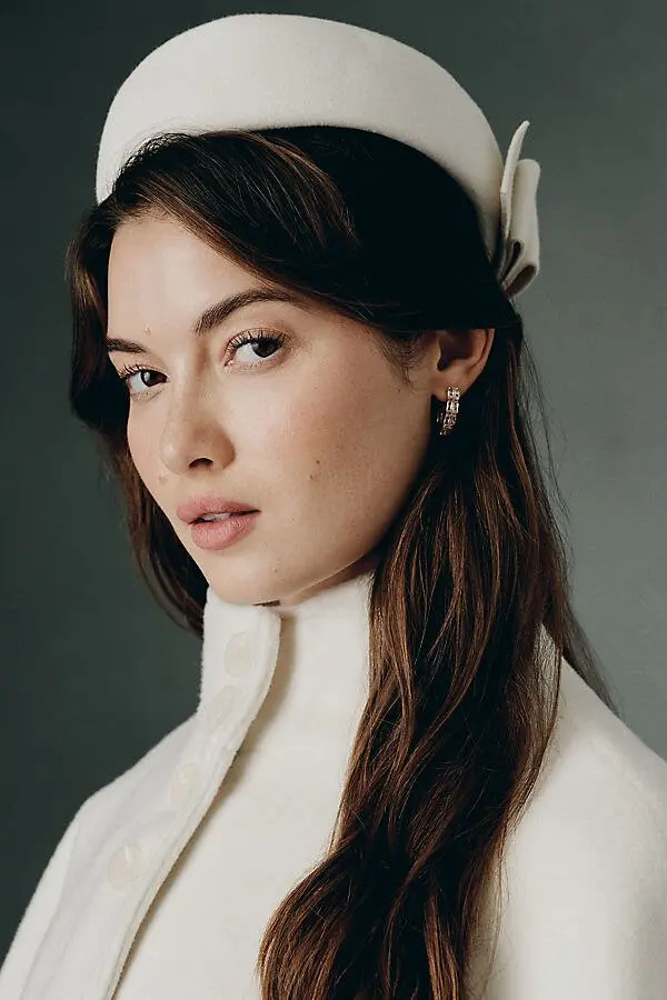 TWIGS & HONEY Wool Pillbox Hat