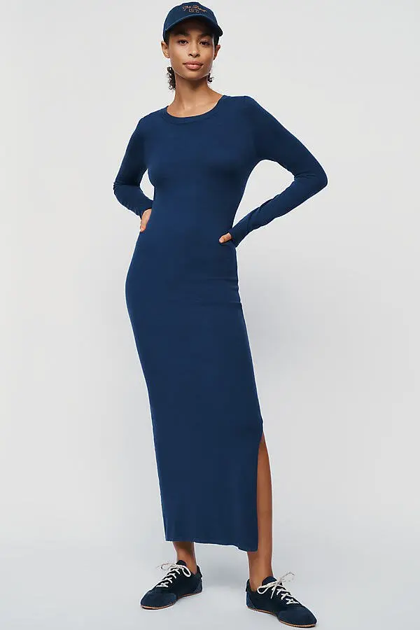Spiritual Gangster Celestial Moon Midi Dress - Indigo