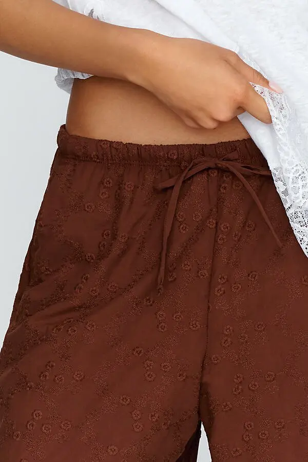DIPPIN DAISY'S Dipp Daiseys Rustie Wide Leg Pull On Gaucho Pants - Cognac