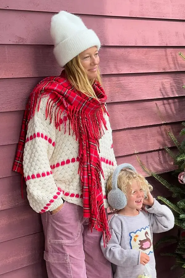Maeve 100% Cotton Bubble Knit Sweater