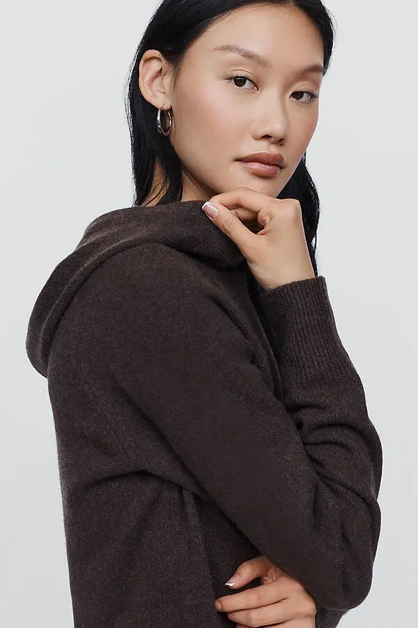 REFORMATION Reed Cashmere Wool Knit Hoodie