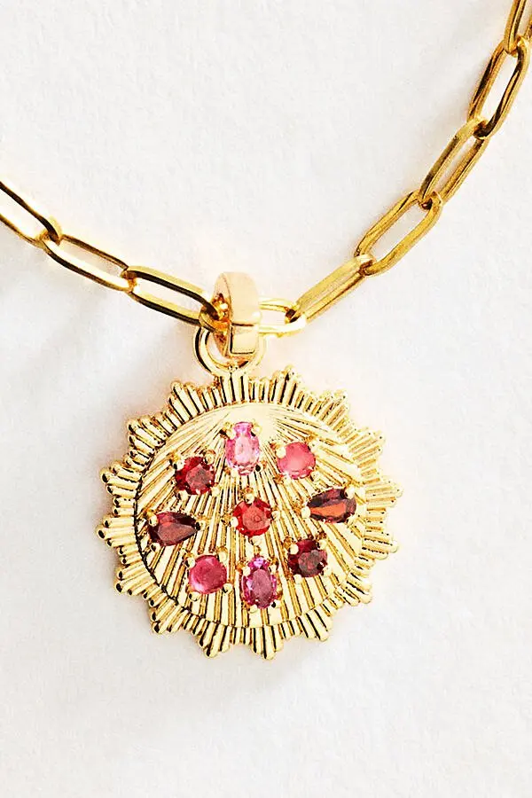 Anthropologie Crystal Co Charm - Pink