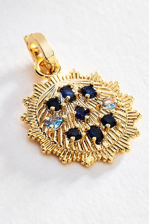 Anthropologie Crystal Co Charm - Sapphire