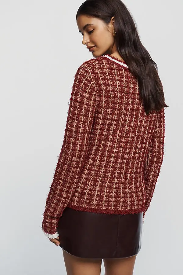 Endless Rose Textured Crew Neck Sweater