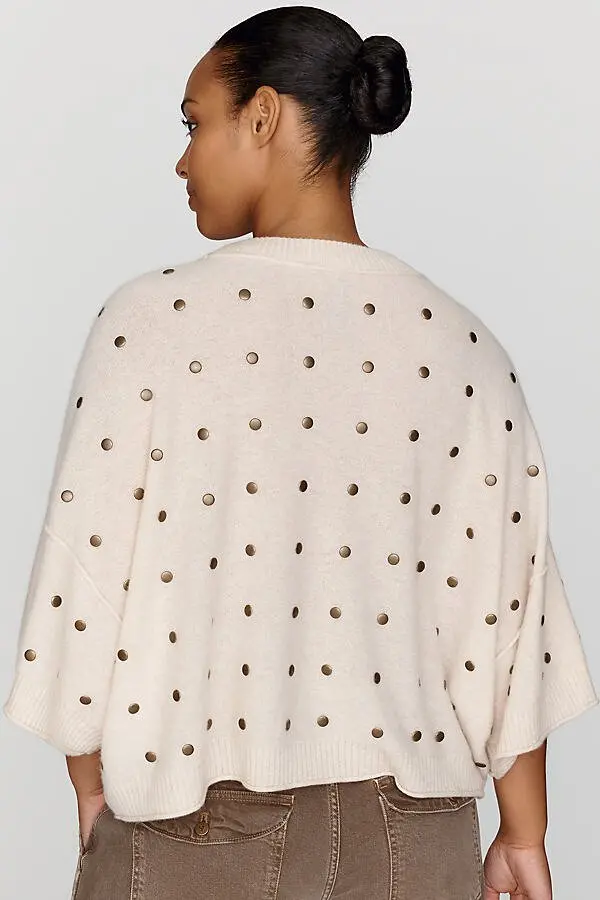 Anthropologie Goldie 100% Cashmere Short Sleeve Sweater