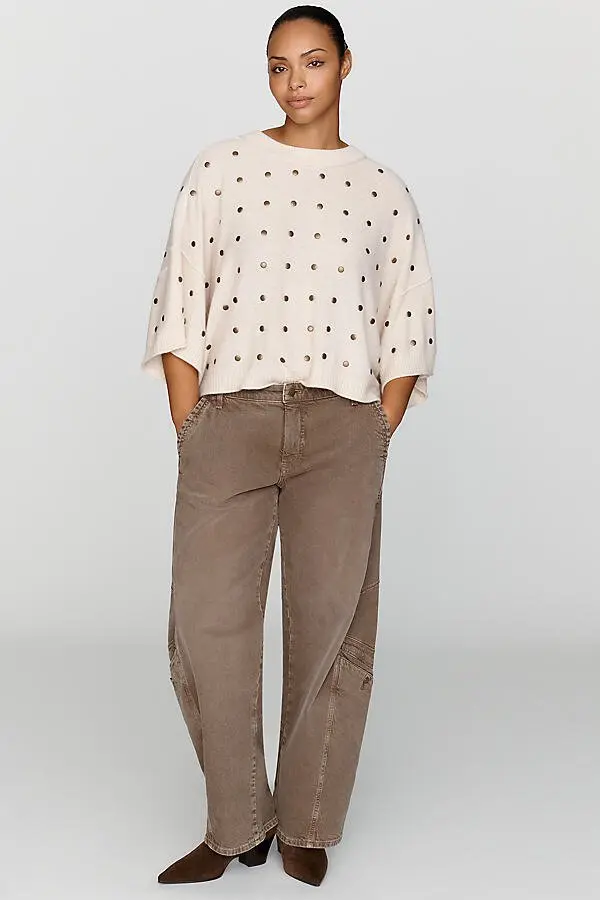 Anthropologie Goldie 100% Cashmere Short Sleeve Sweater