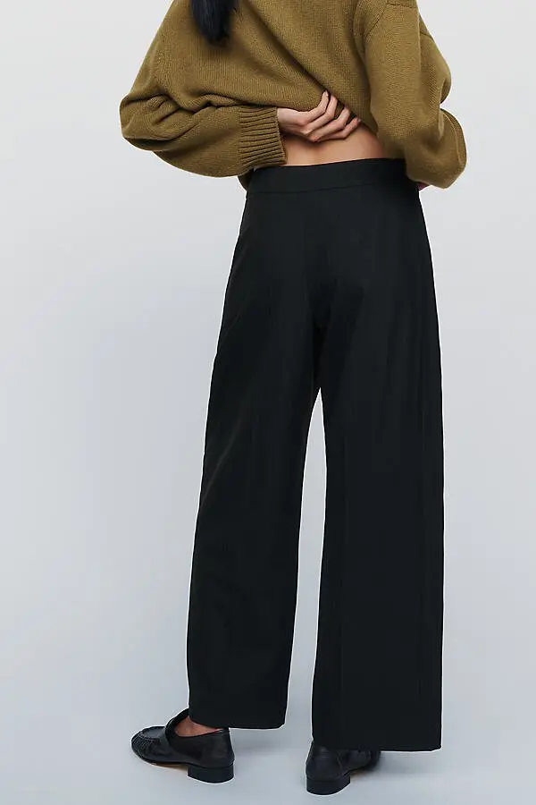 Maeve Pleated Button Trousers Pants