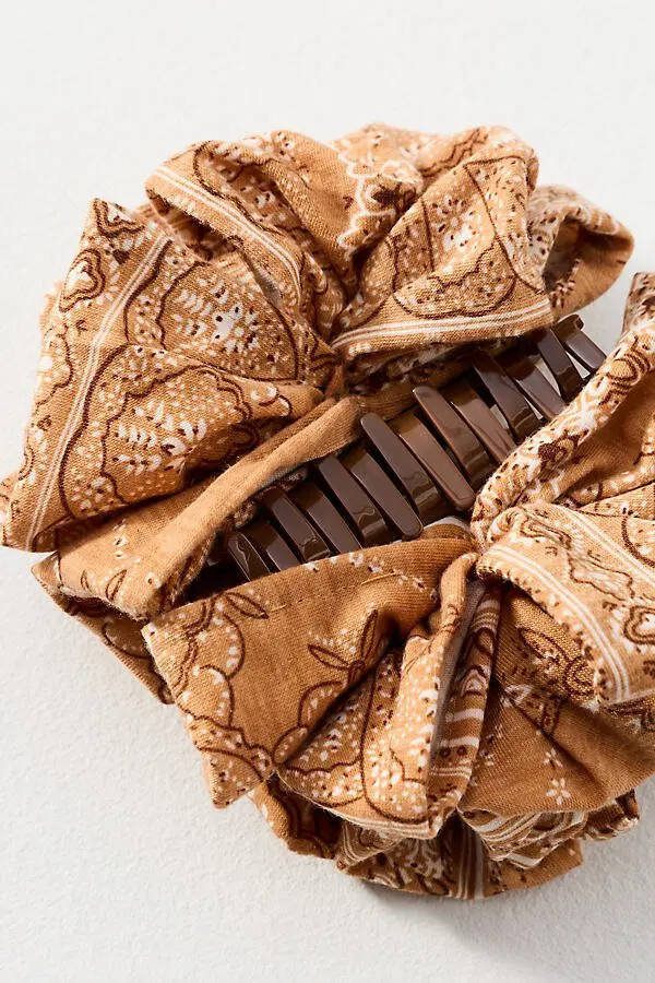 Lele Sadoughi Rita Bandana Hair Claw Clip