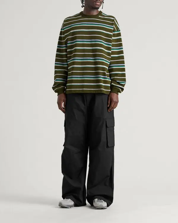 BEAMS Stripe Long Sleeve Loose T-shirt
