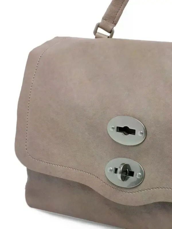 ZANELLATO Postina Stud-embellished Leather Clutch Bag