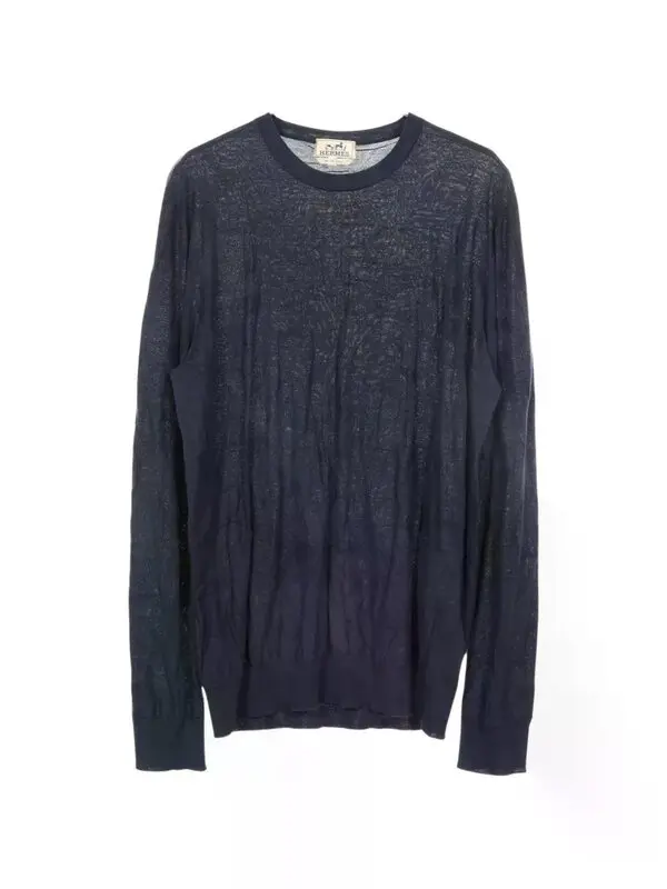 Hermès 2010s Patterned Fine-knit Sweater