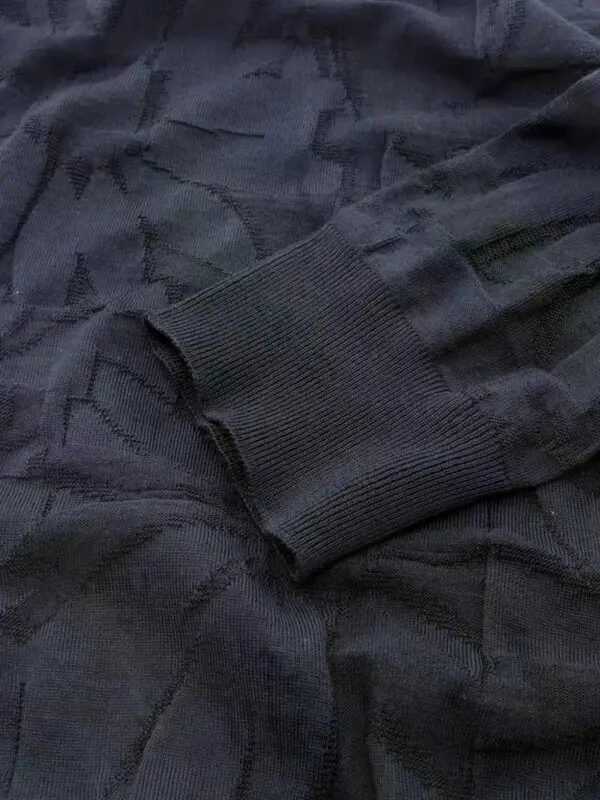 Hermès 2010s Patterned Fine-knit Sweater