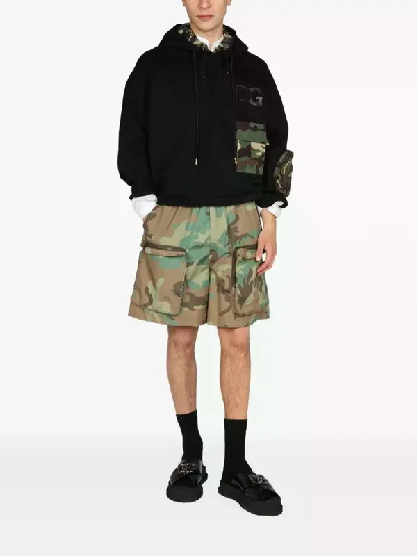 Dolce & Gabbana Camouflage-print Patch Hoodie