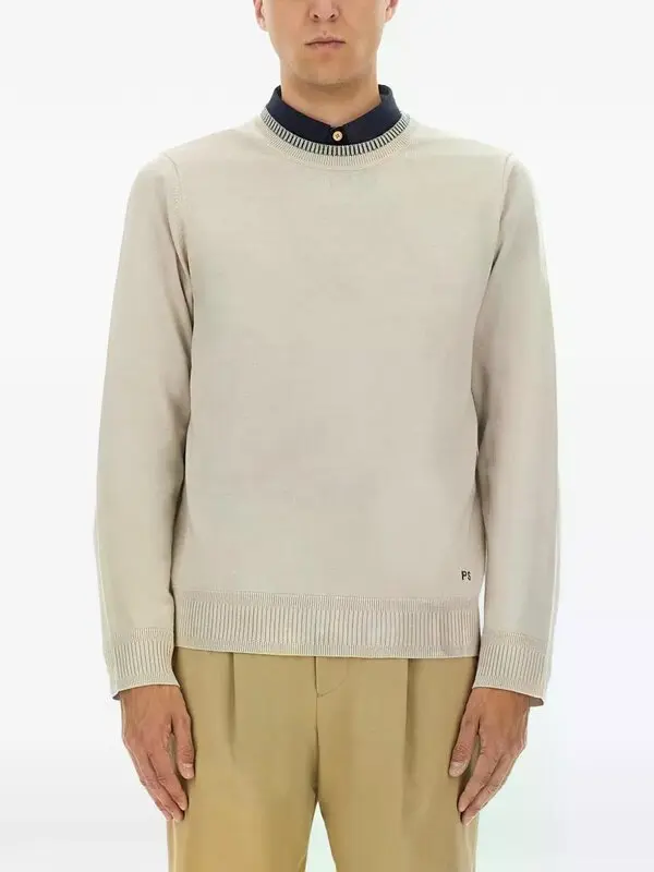 Paul Smith Logo-embroidered Merino Wool Sweater