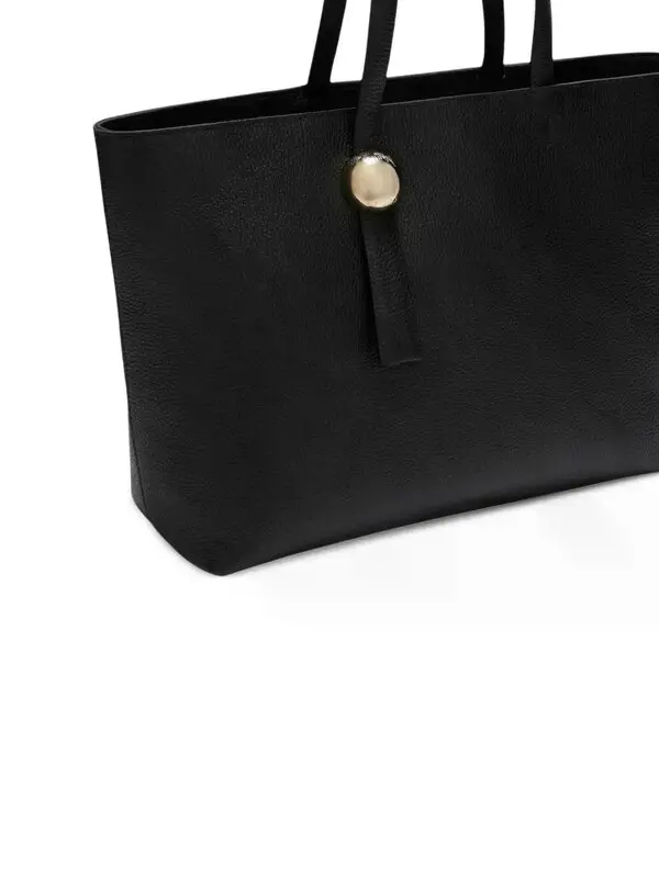 Furla Logo-engraved Pebble-texture Tote Bag