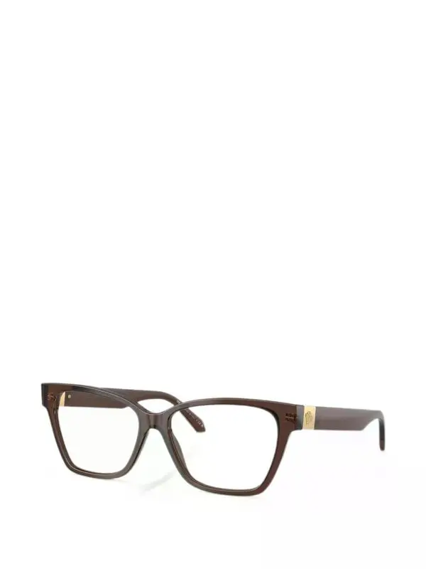 Versace Medusa-plaque Cat-eye Glasses - Brown
