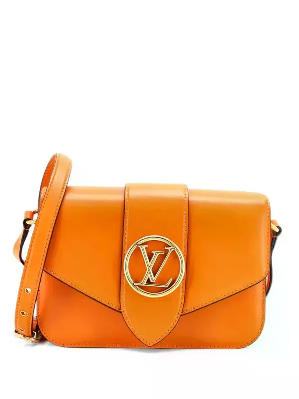 LOUIS VUITTON Pont 9 Bag Leather Crossbody Bag