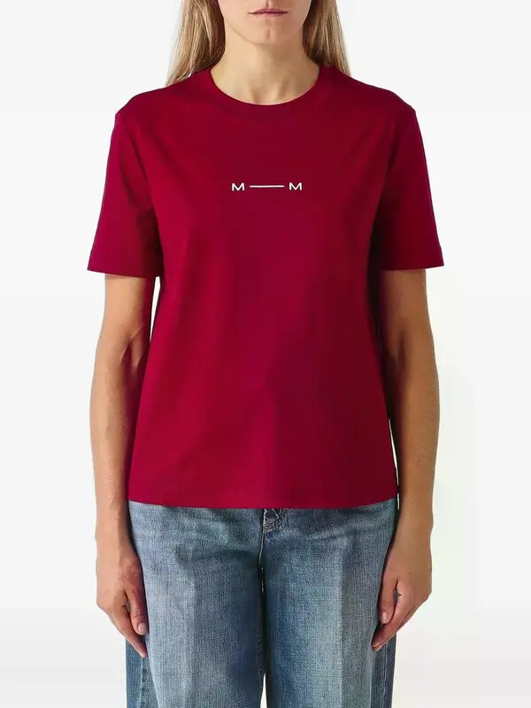 Max Mara Logo-print Short-sleeve T-shirt - Red