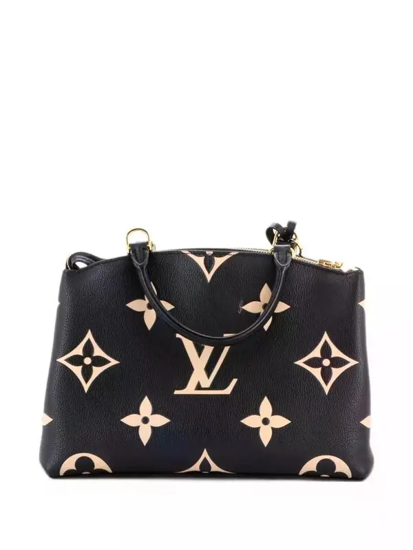 LOUIS VUITTON Petit Palais Handbag Bicolor Monogram Empreinte Giant Satchel
