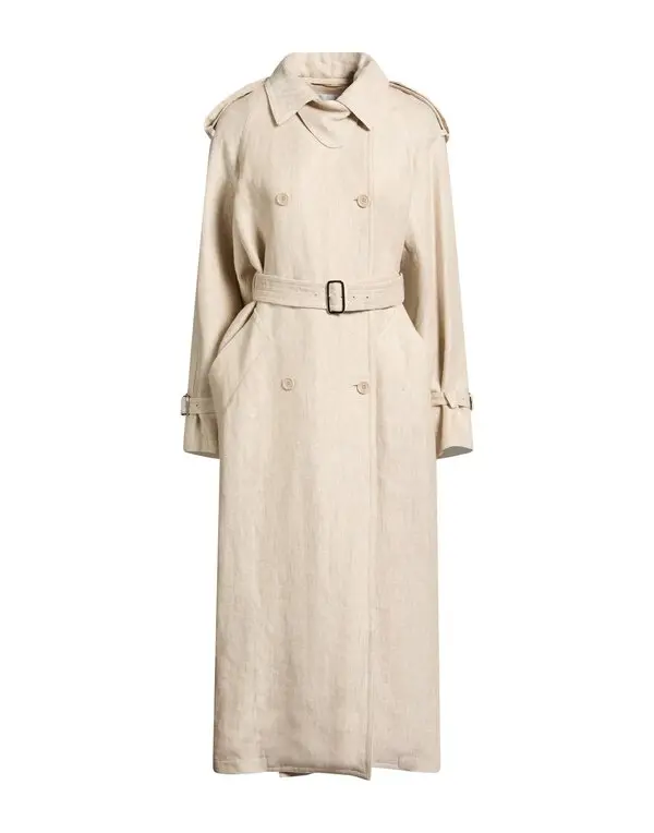 Max Mara Overcoat & Trench Coat Size Linen