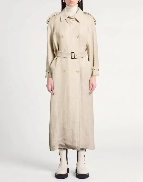 Max Mara Overcoat & Trench Coat Size Linen