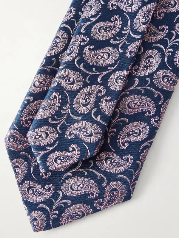 Charvet 8.5cm Paisley-jacquard Silk-woven Tie