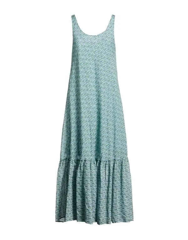 Malìparmi Maxi Dress Sky Size Cotton, Silk
