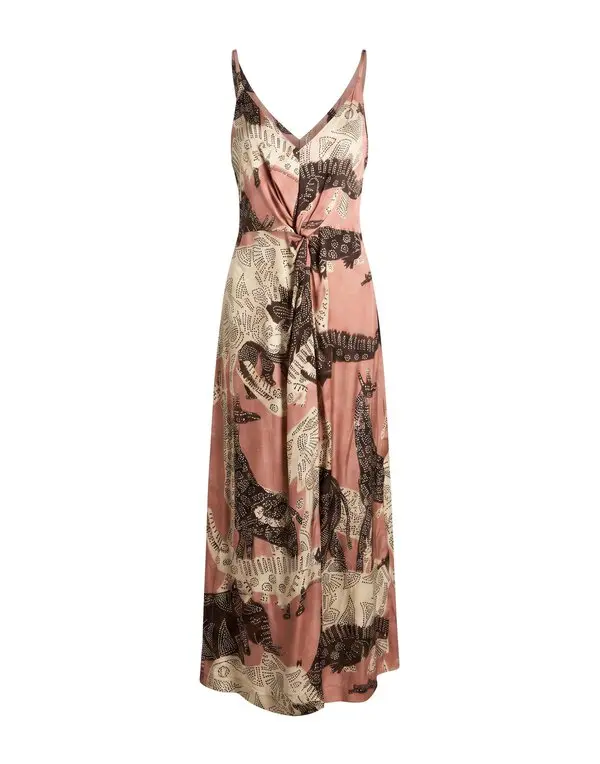 OTTOD'AME Maxi Dress Antique Rose Size Viscose