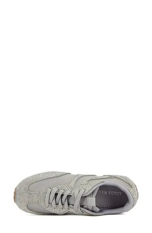 AZALEA WANG Tempo Rhinestone Sneaker