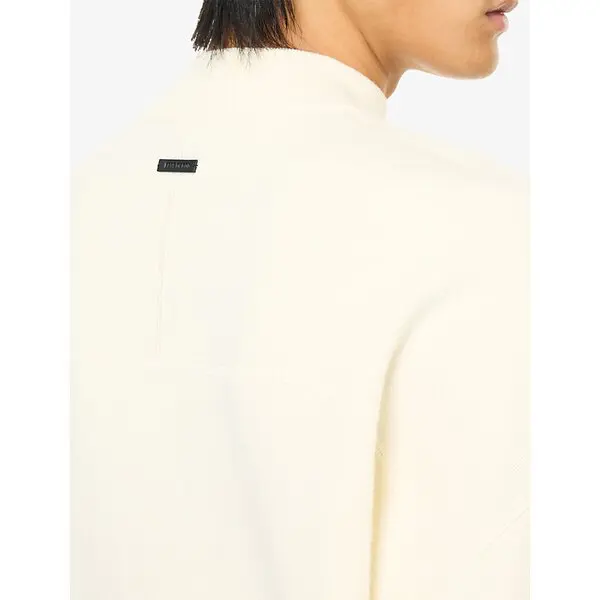 Fear Of God Mock-neck Logo-patch Wool Jumper