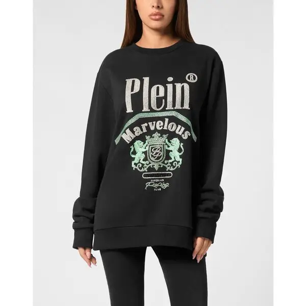 Philipp Plein Pullover Round Neck Ls Marvelous - Black
