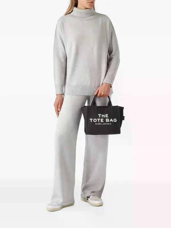 Max Mara Gabarra Fine-knit Wide-leg Trousers - Grey