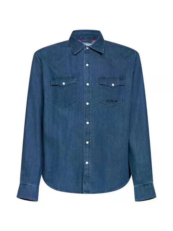 MC2 SAINT BARTH Stone-wash Western Shirt