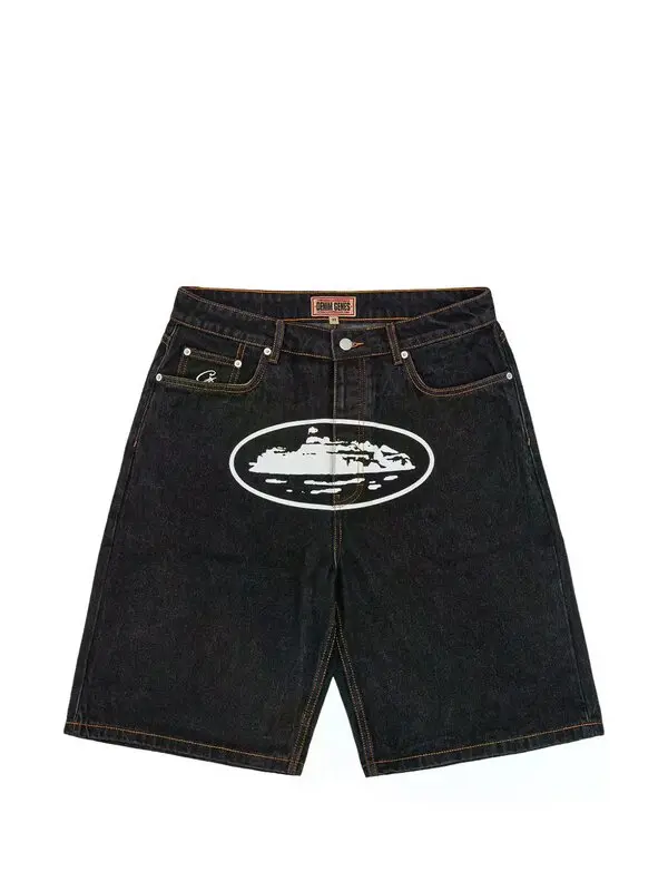 CORTEIZ Island Logo-print Denim Shorts