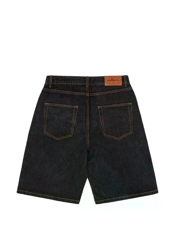 CORTEIZ Island Logo-print Denim Shorts