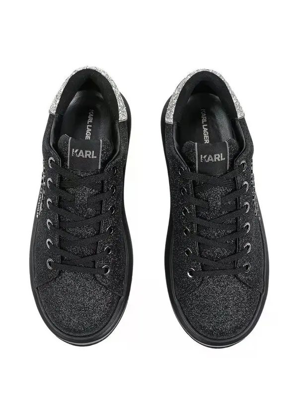 Karl Lagerfeld Kapri Glitter-effect Sneakers