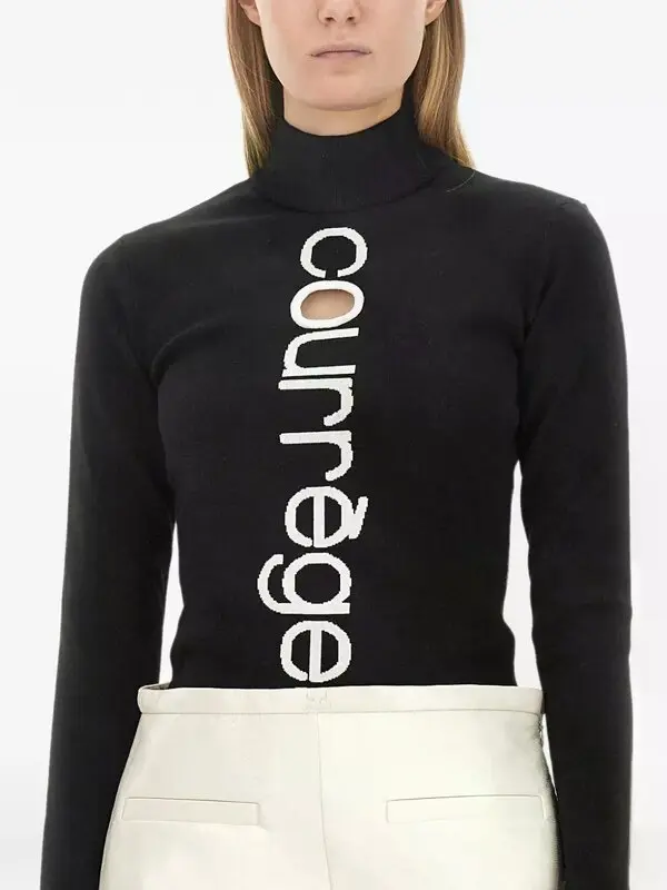 COURREGES Logo Print Jersey