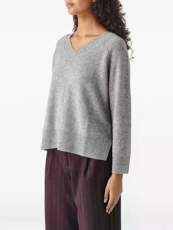 NENETTE Mary V-neck Raglan-sleeve Sweater