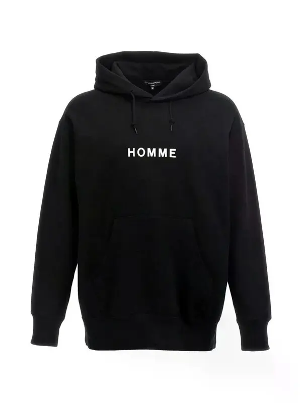 Comme Des Garçons Logo-print Cotton Hoodie