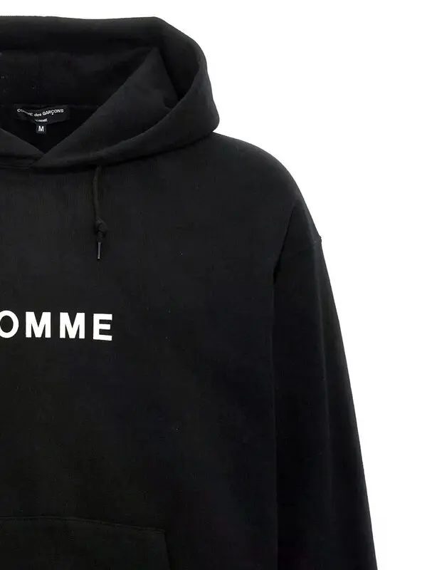 Comme Des Garçons Logo-print Cotton Hoodie