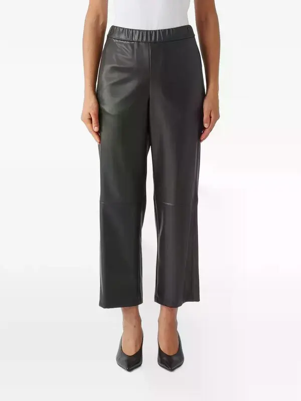 Max Mara Ode Elasticated Faux-leather Trousers