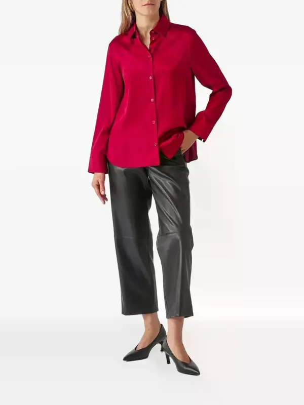 Max Mara Ode Elasticated Faux-leather Trousers