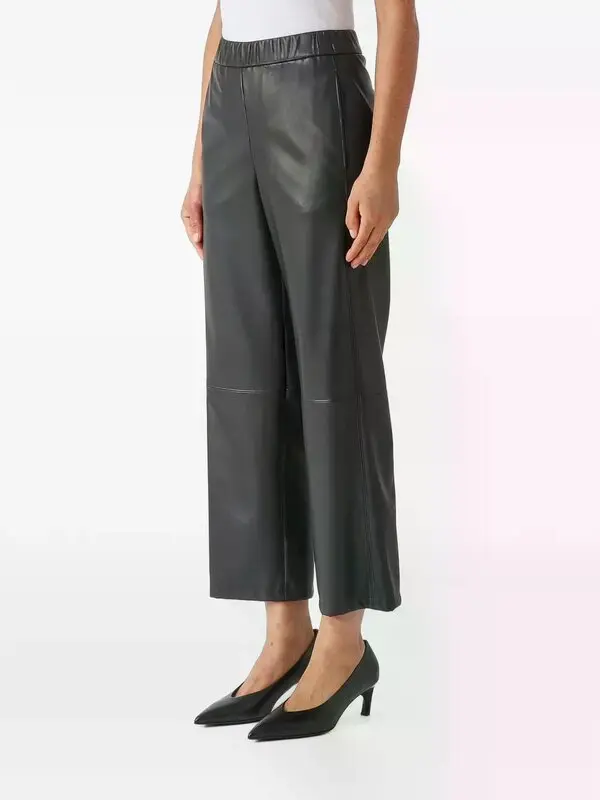Max Mara Ode Elasticated Faux-leather Trousers