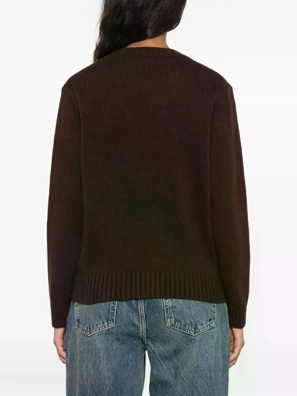 RUE MADAM PARIS Teddy-bear Intarsia-knit Sweater