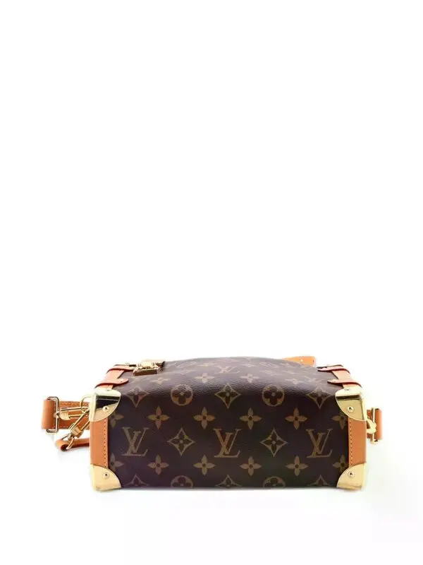 LOUIS VUITTON Side Trunk Handbag Monogram Canvas Mm Satchel