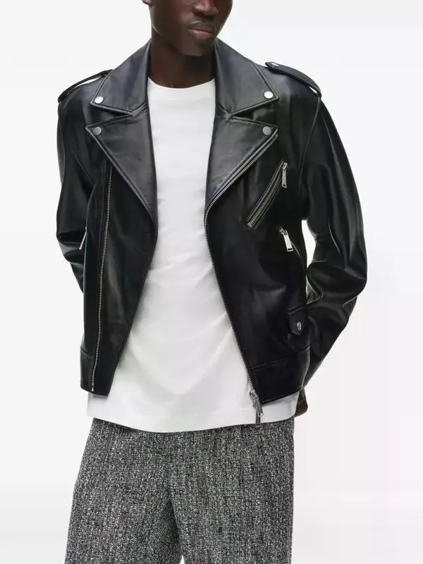 Karl Lagerfeld Leather Biker Jacket