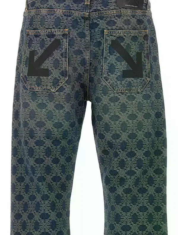 Off-White Arrow Monogram Jacquard Jeans