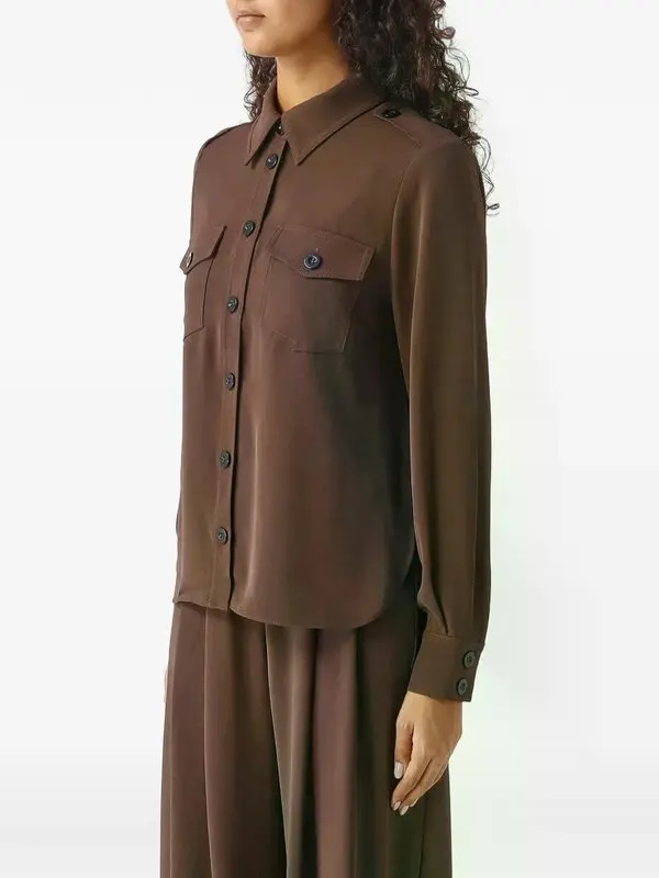 NENETTE Foa Button-up Flap-pocket Shirt