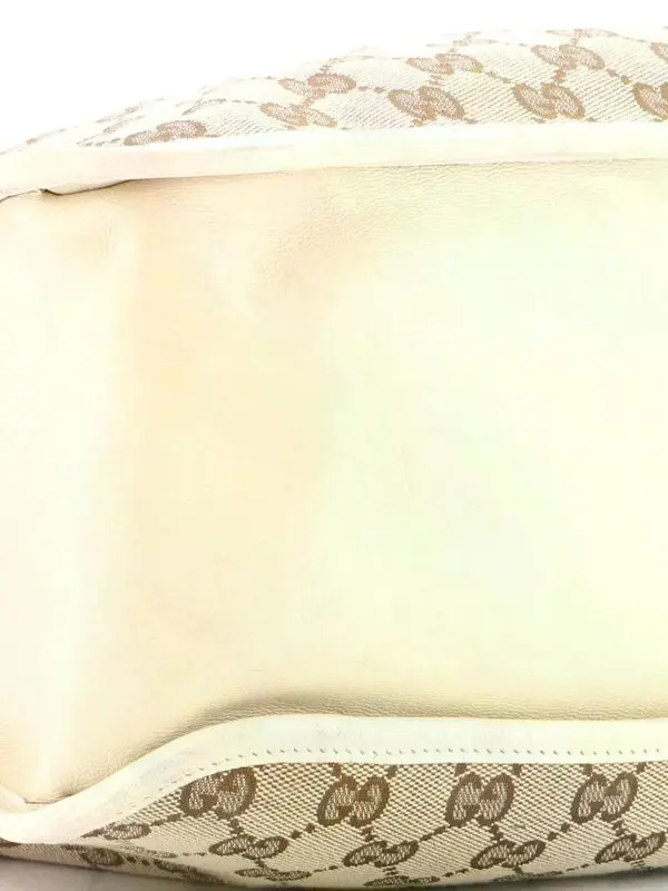 Gucci Horsebit 1955 Gg Canvas With Leather Medium Tote Bag