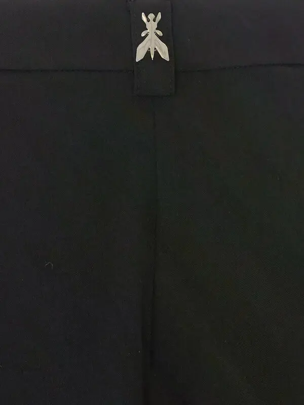 Patrizia Pepe Pleated Logo-plaque Trousers